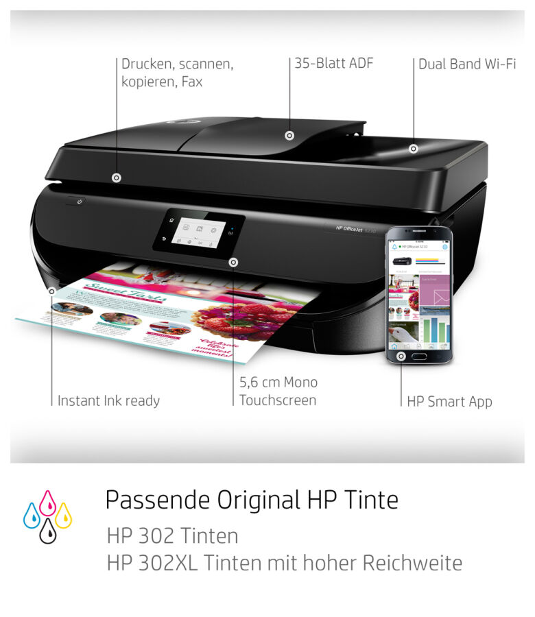 HP OfficeJet 5230 Drucker online kaufen NBB