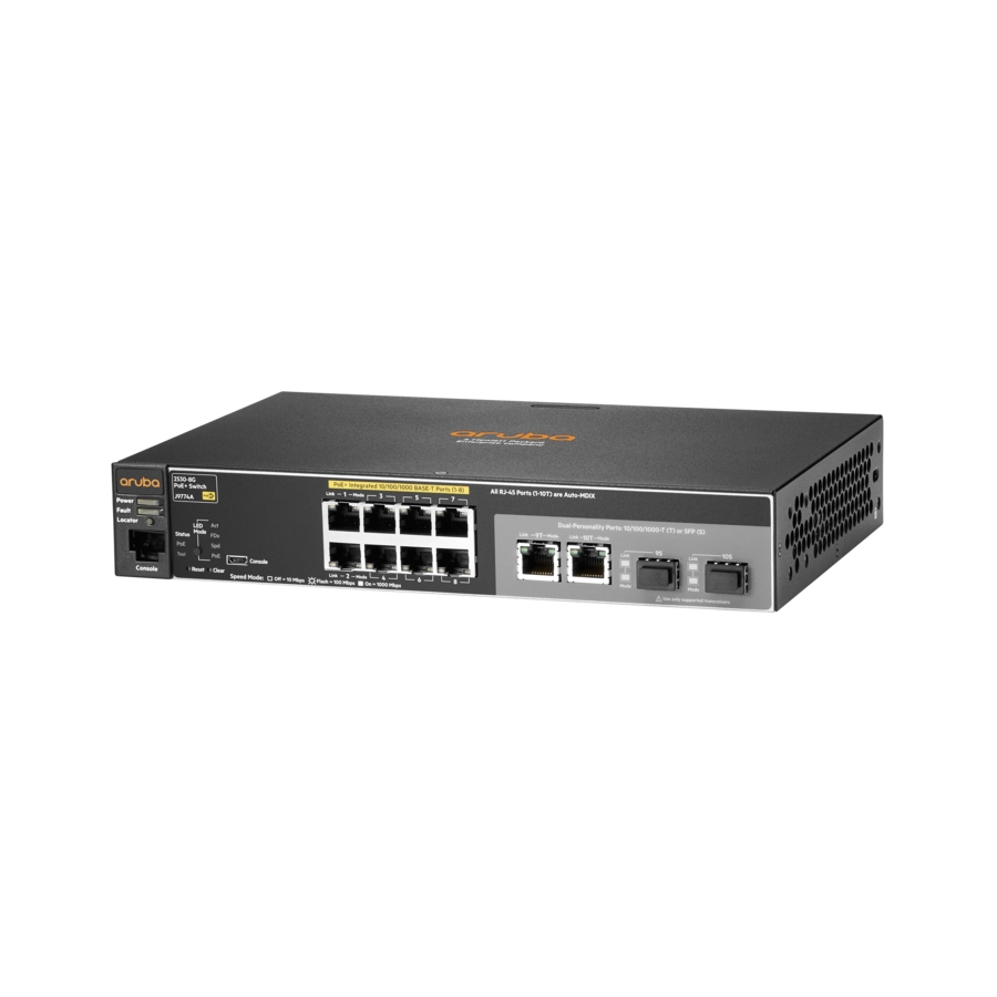HP Aruba Gigabit 8-Port Managed Switch 2530-8G-POE+ bei ...