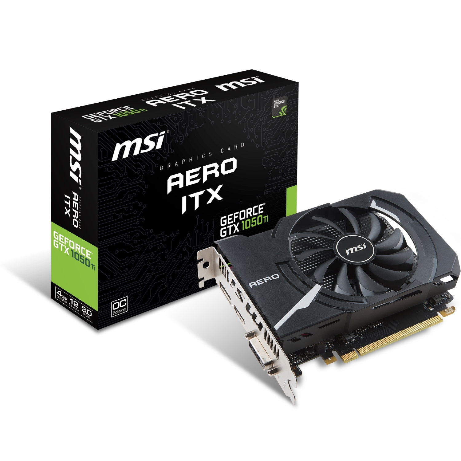 MSI GeForce GTX 1050 Ti Aero ITX 4G OC 4GB GDDR5 Grafikkarte bei ...